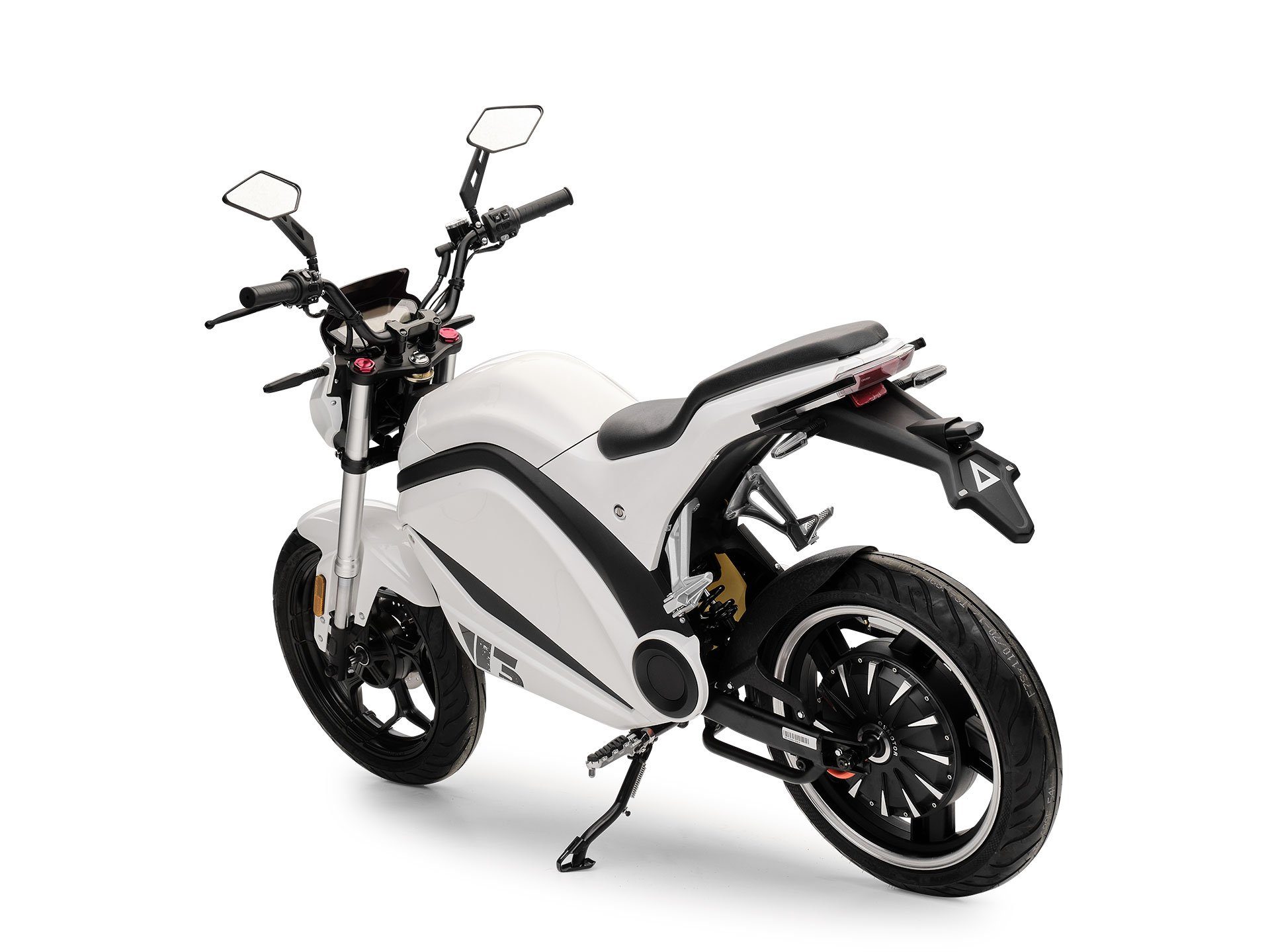 Burnout E-Motorroller Elektromotorrad V3 Weiß 45 kmh E-Bike Roller ...