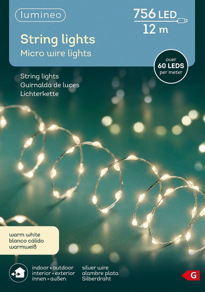 Lumineo Led Lichterkette Lumineo Lichterkette String Lights 756 Led 12