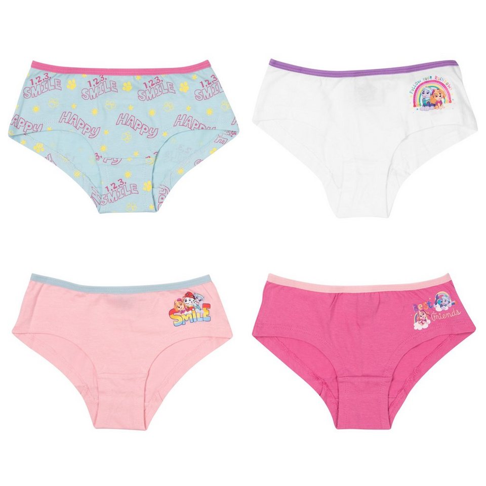 United Labels® Panty Paw Patrol Unterhose Für Mädchen Bunt 4er Pack