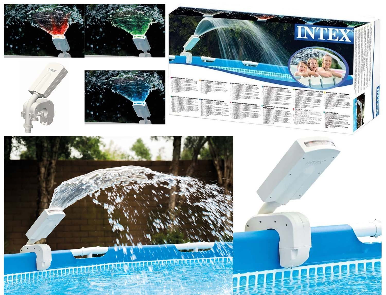 Intex Pool INTEX 28089 Multi-Color LED Pool Sprayer Wasserfontäne ...