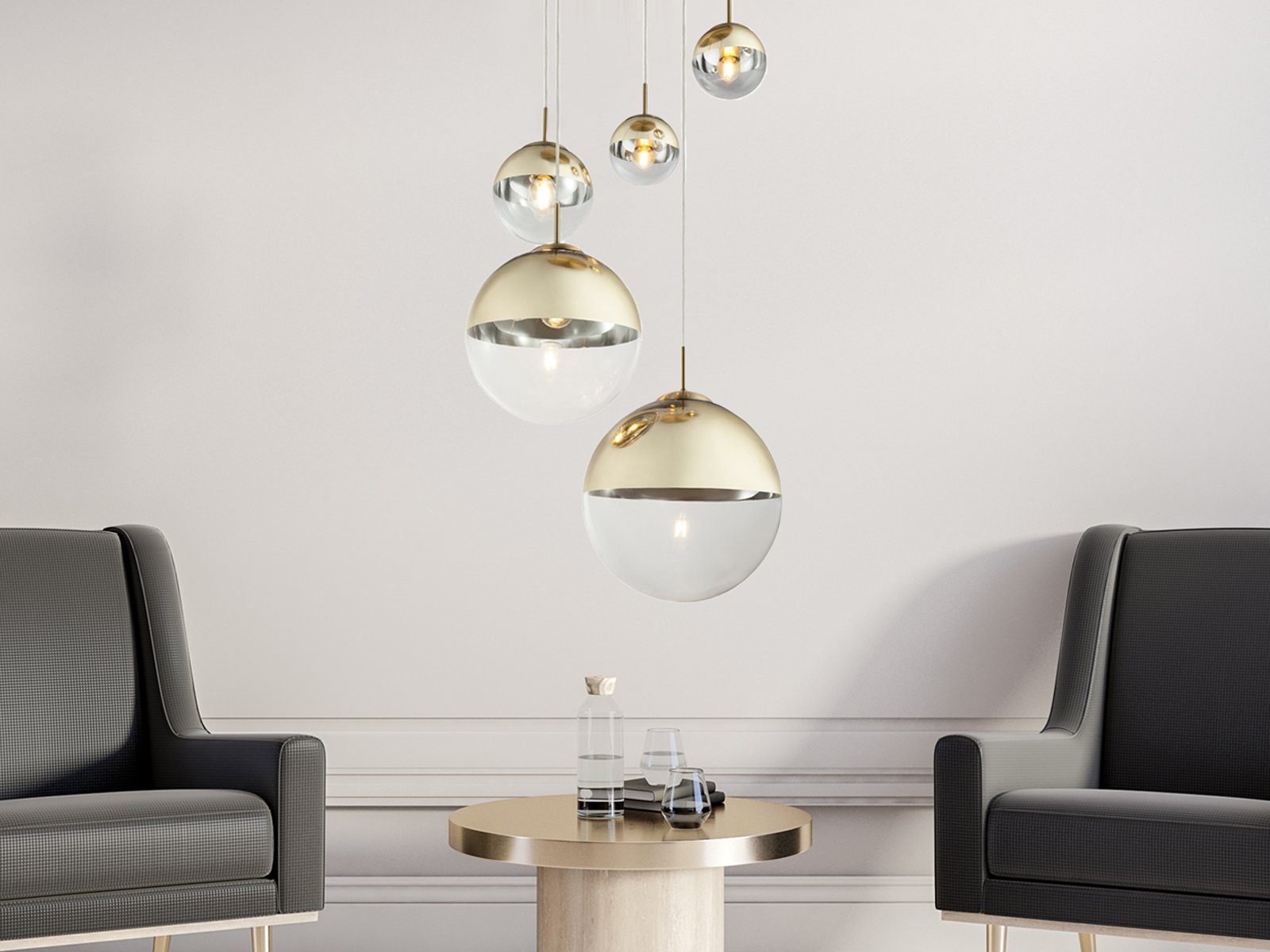 ᐅ meineWunschleuchte LED Pendelleuchte, LED wechselbar, warmweiß ...