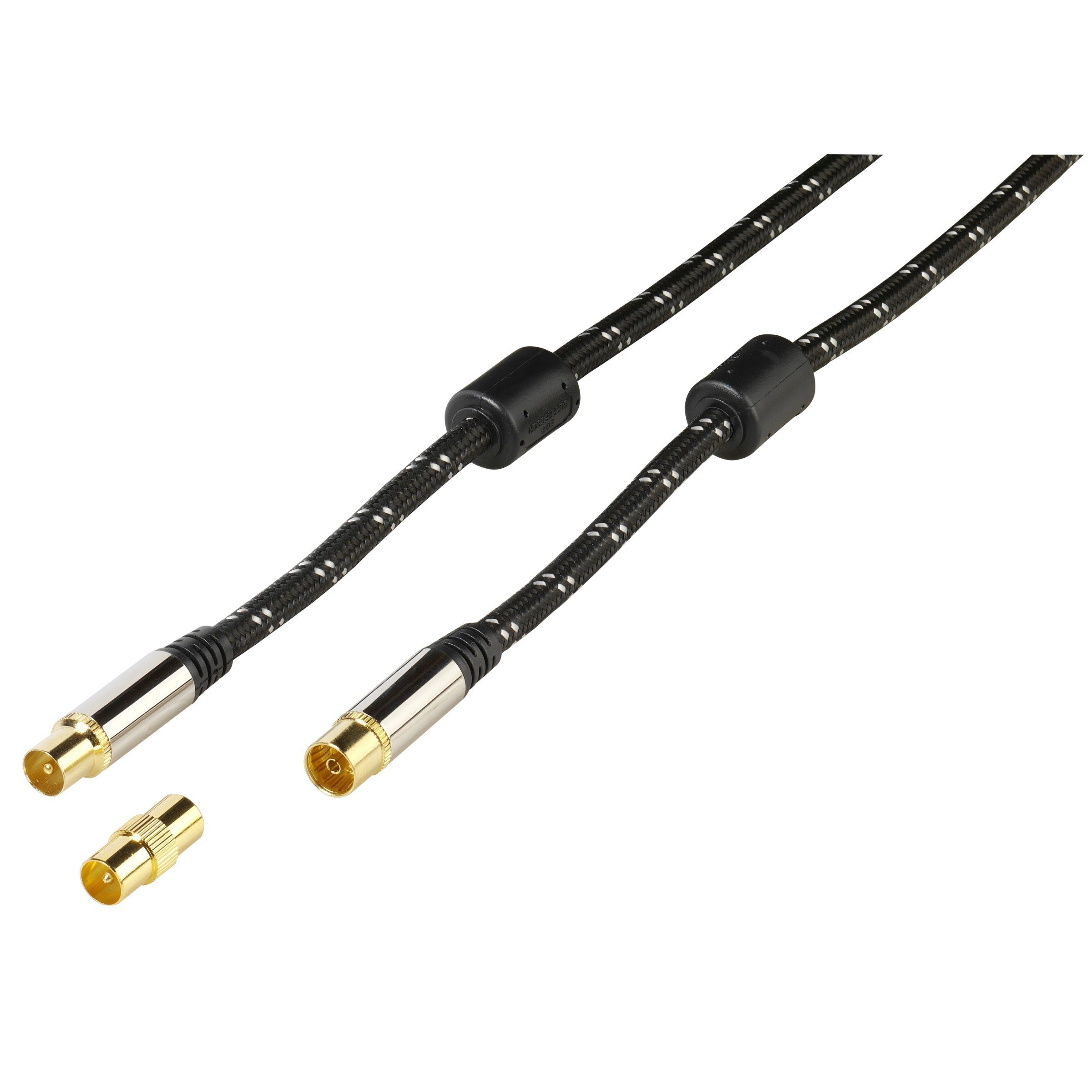 Vivanco Audio- & Video-Kabel, Antennenkabel, (150 cm), vergoldet, 120dB ...