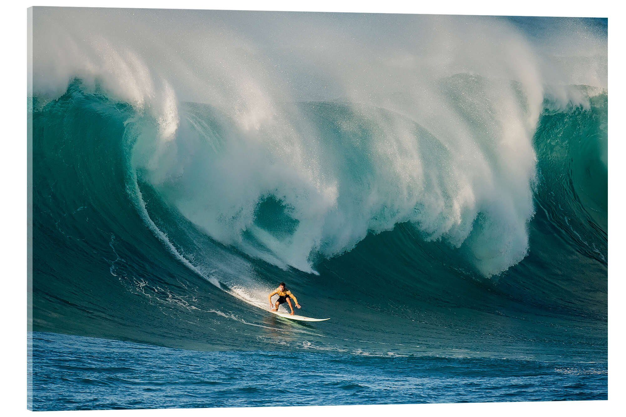 Posterlounge Acrylglasbild David H Yang, Surfer in der Welle, Fotografie