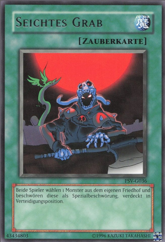 Recollectibles Sammelkarte Yugioh Karte Seichtes Grab V 1 Deutsch Yu