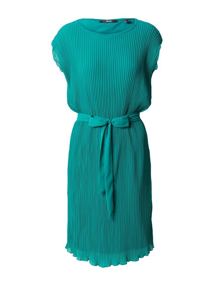 Esprit Collection Minikleid Ärmelloses Plisseekleid Lenzing™ Ecovero