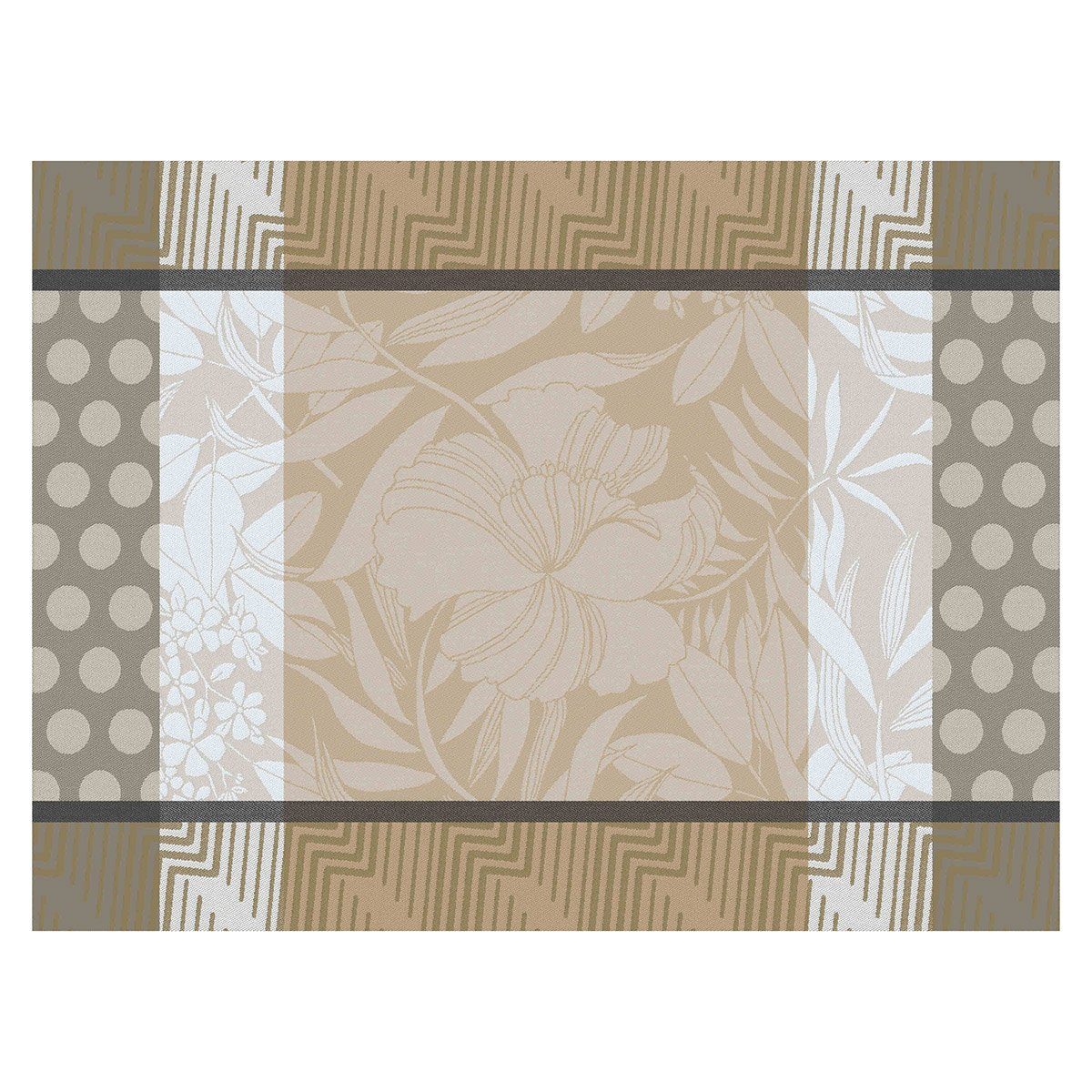 Platzset Tischsets 2x Set Nature Urbaine Chene 36x50 Cm Le Jacquard