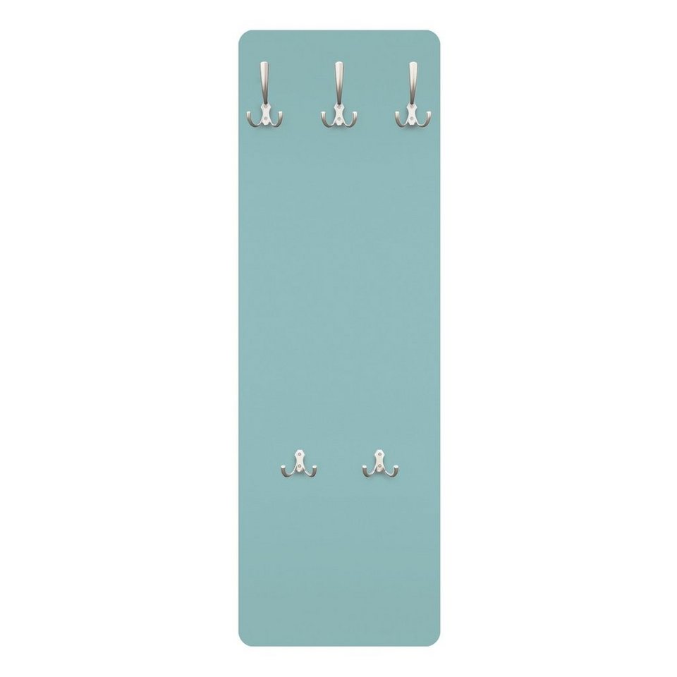 Bilderdepot24 Garderobenpaneel Design Unifarben Pastelltürkis