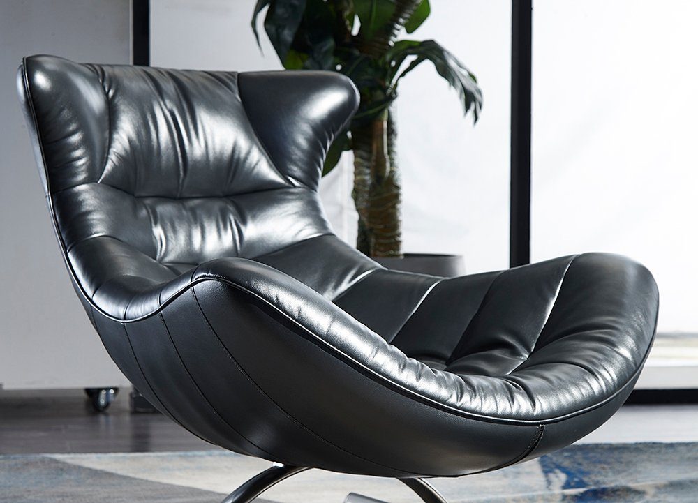 Jvmoebel Relaxsessel Sessel Design Sitzer Leder Lounge Club Polster