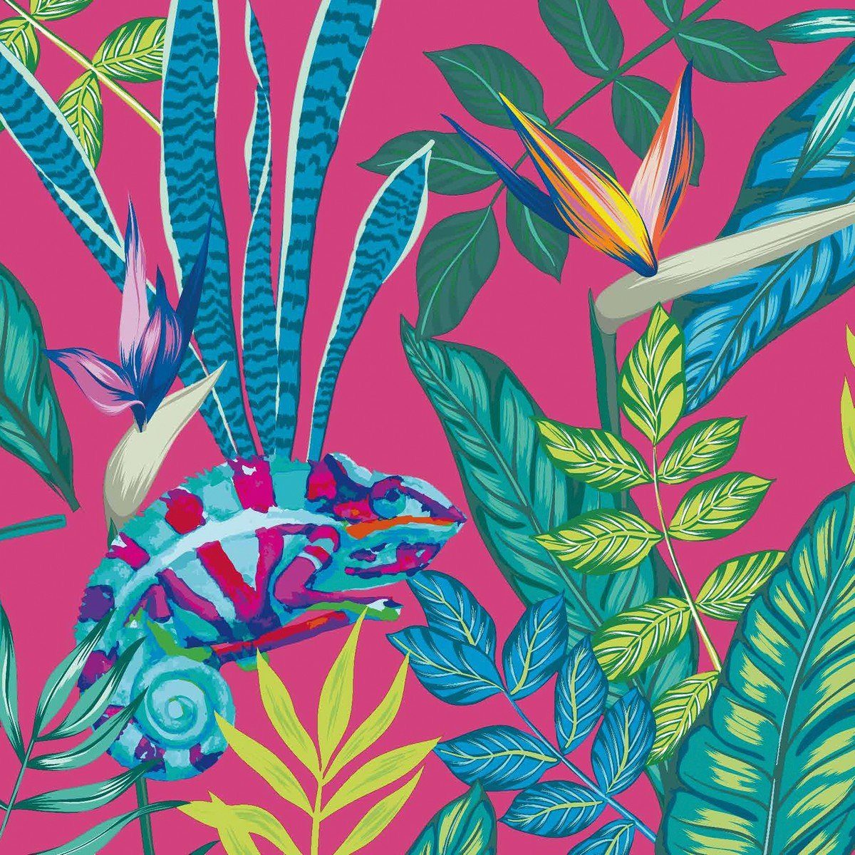 Home Fashion Papierserviette 20 Servietten Chameleon 33x33cm 20 St