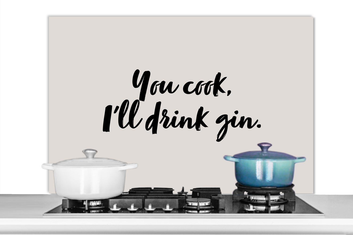 Muchowow Küchenrückwand Du Kochst Ich Trinke Gin Zitate