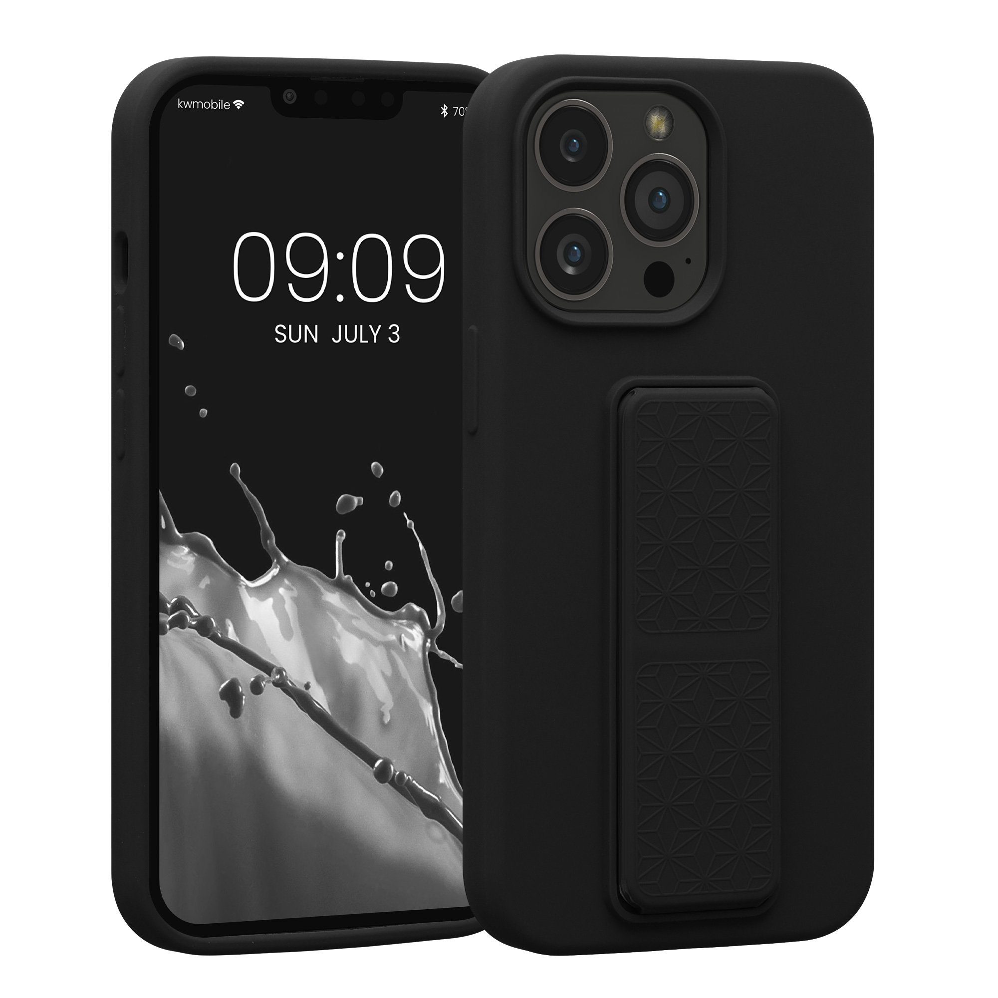 Kwmobile Handyhülle Hülle Mit Fingerhalter Und Standfunktion Silikon