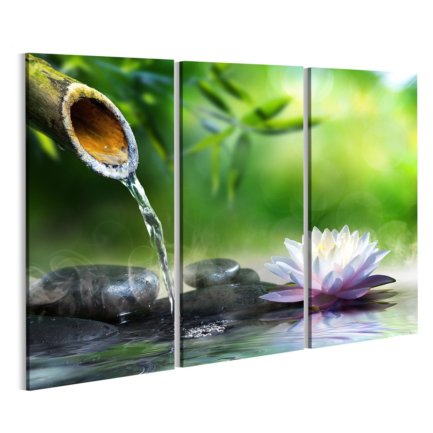Islandburner Leinwandbild Bild Auf Leinwand Zen Garten Mit Massage