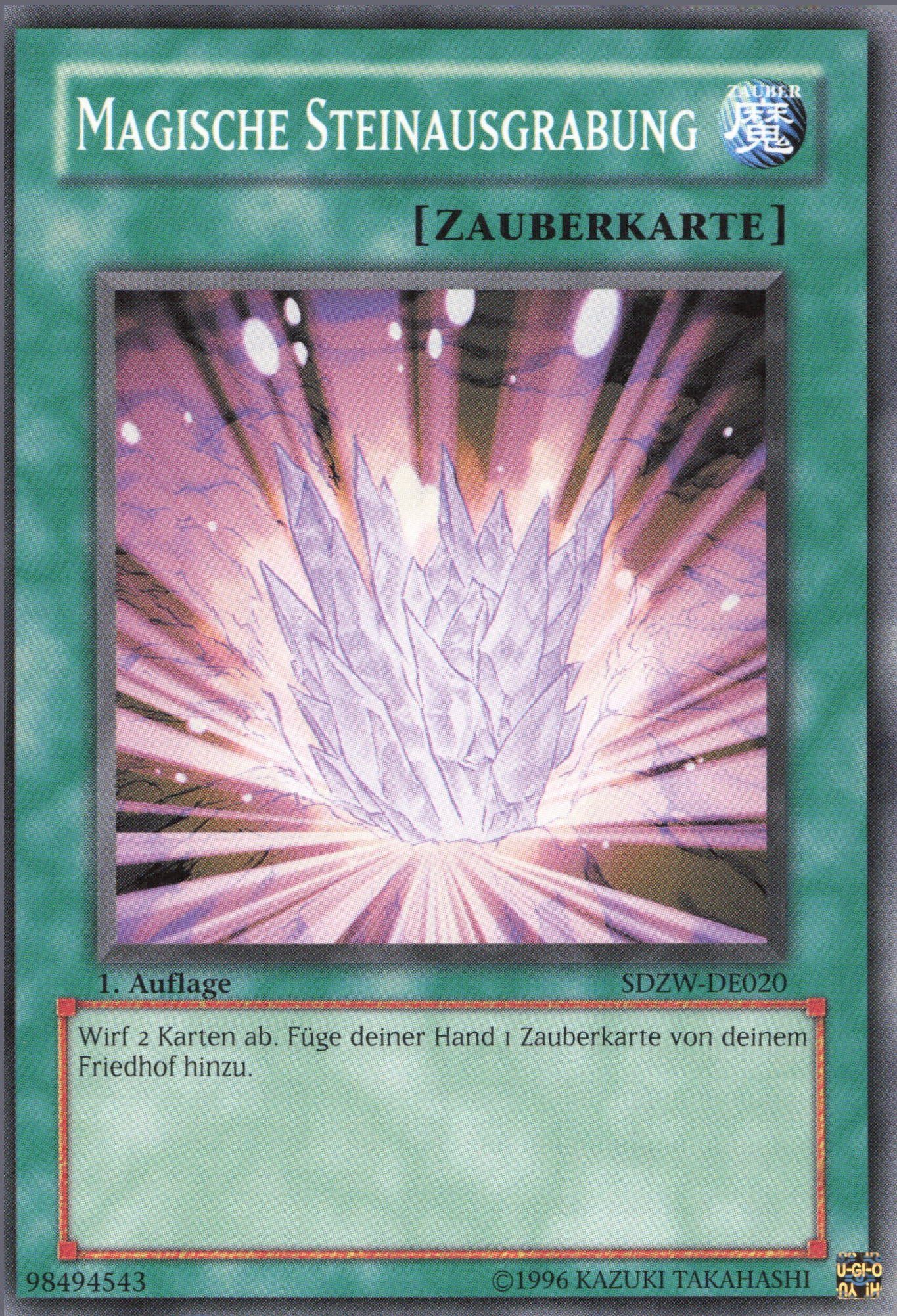 Recollectibles Sammelkarte Yugioh Karte Magische Steinausgrabung