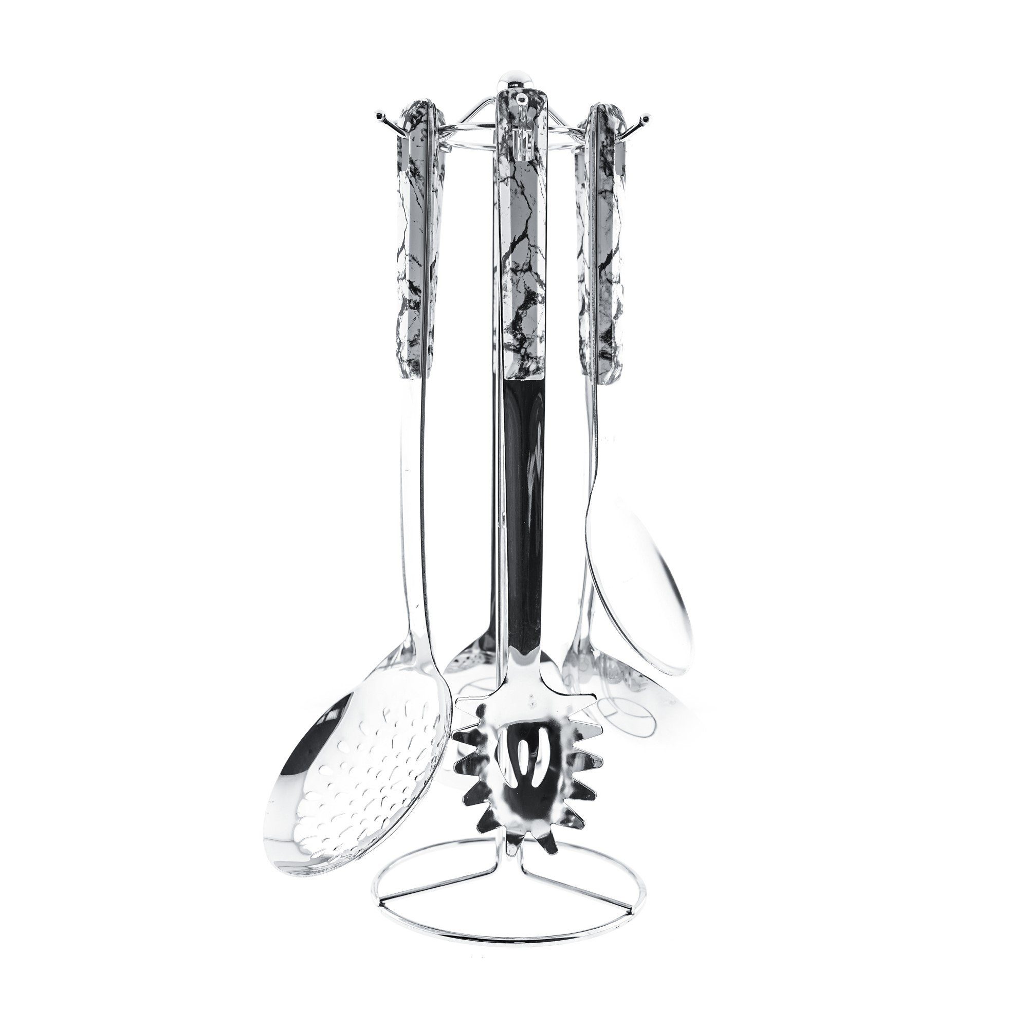Cheffinger Küchenorganizer Set Stainless Steel 7 Teiliges Küchenhelfer