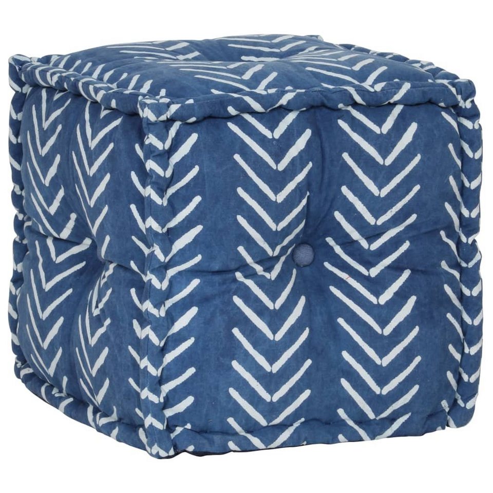 Vidaxl Polsterhocker Sitzwürfel Mit Muster Handgefertigt 40 X 40 Cm