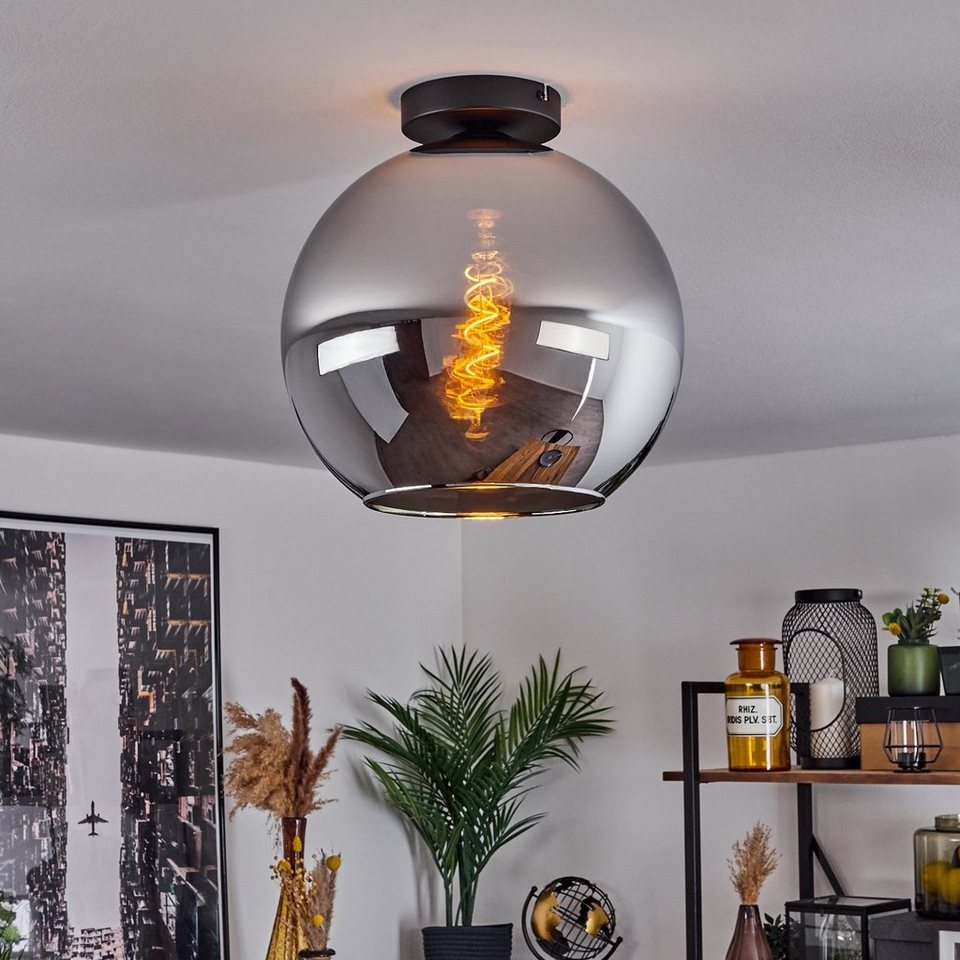 Hofstein Deckenleuchte Cesaro Moderne Deckenlampe Aus Metallglas