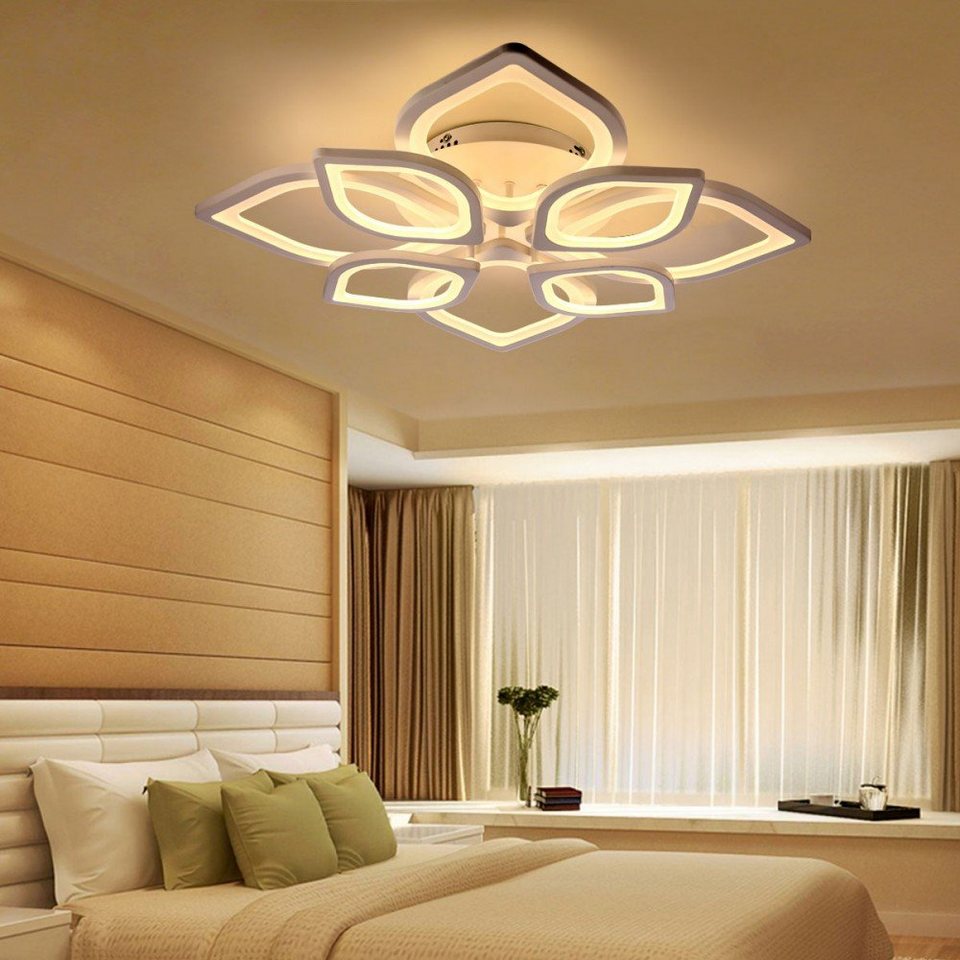 Letgospt Led Deckenleuchte Wohnzimmer Moderne Deckenlampe 80w Dimmbar