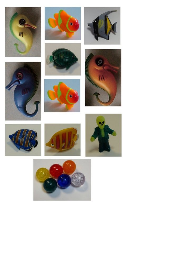Aqua Parts Dekofigur 7333 Wassersäulen Zubehör Fische 15 Er Set Für