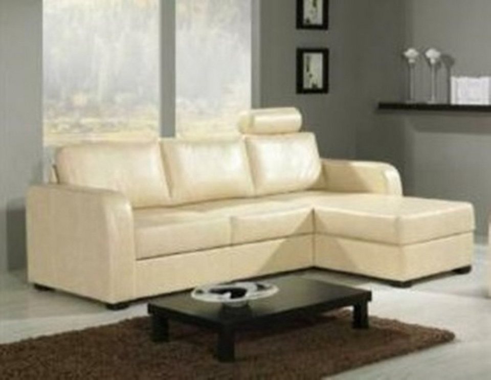 Jvmoebel Ecksofa Ecksofa Sofa Couch Leder Textil Stoff Wohnlandschaft