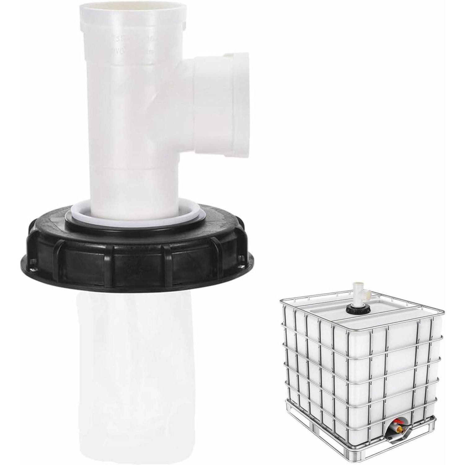 LuxusKollektion Regentonne IBC Deckel Filter 180° Wasserfilter 163mm ...