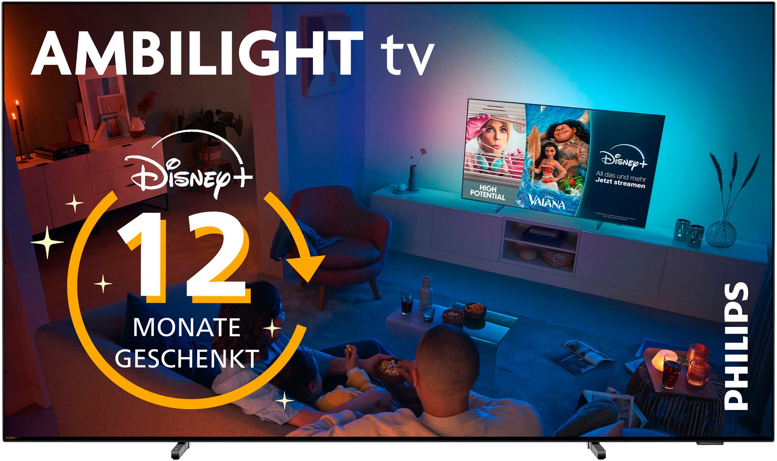 Philips 65OLED759/12 OLED-Fernseher (164 cm/65 Zoll, 4K Ultra HD, Smart-TV)