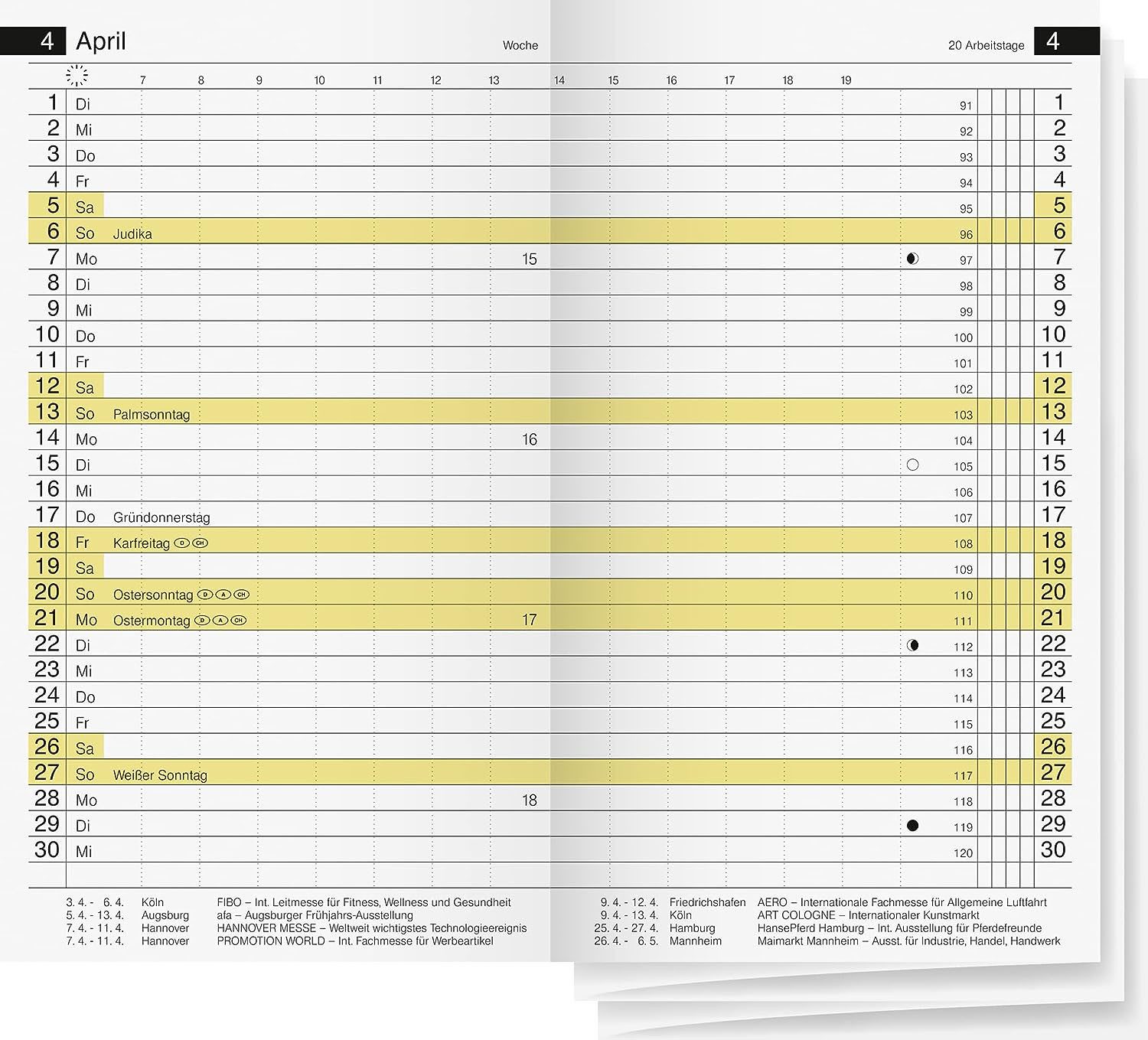 rido ide Terminkalender rido idé Kalender-Einlage für "Miniplaner d15 ...