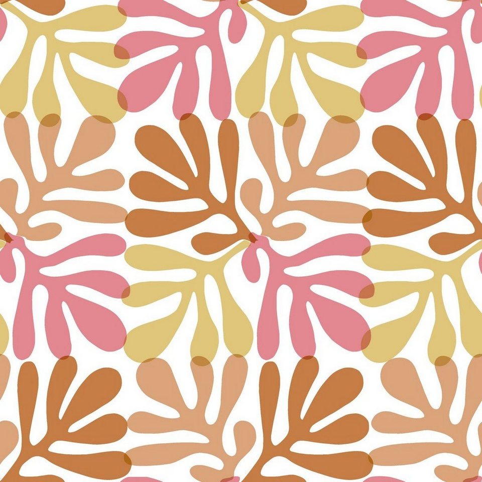 Home Fashion Papierserviette 20 Servietten Coral Pattern Pink 33x33cm