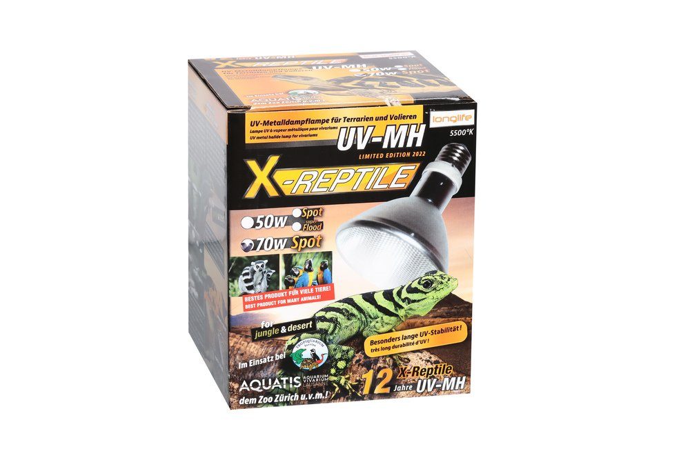 M&S Reptilien Terrarium X-Reptile HID-Lampe (UV-Lampe) 70 Watt Spot