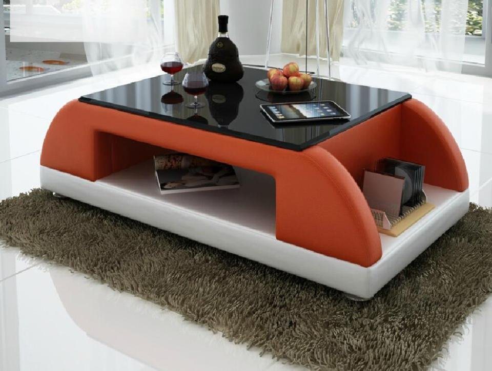 Jvmoebel Couchtisch Modern Couch Polster Leder Tisch Wohnzimmer