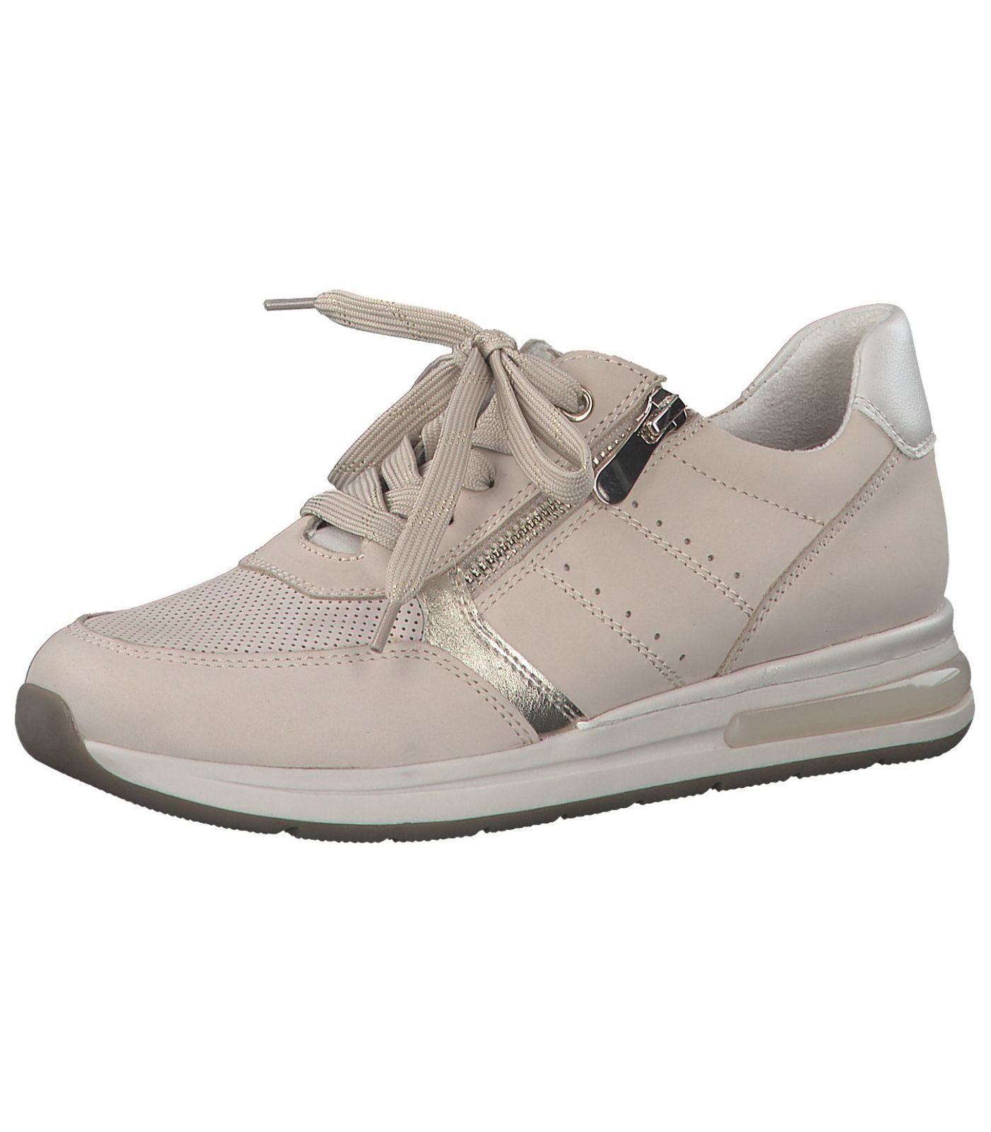 MARCO TOZZI Sneaker Leder/Textil Sneaker, Absatzhöhe: 3,5 cm