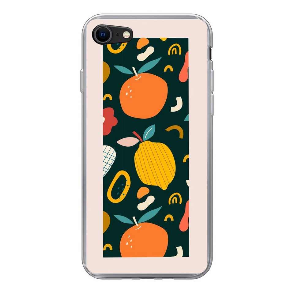 Muchowow Handyhülle Obst Muster Zitrone Pastell Handyhülle Apple