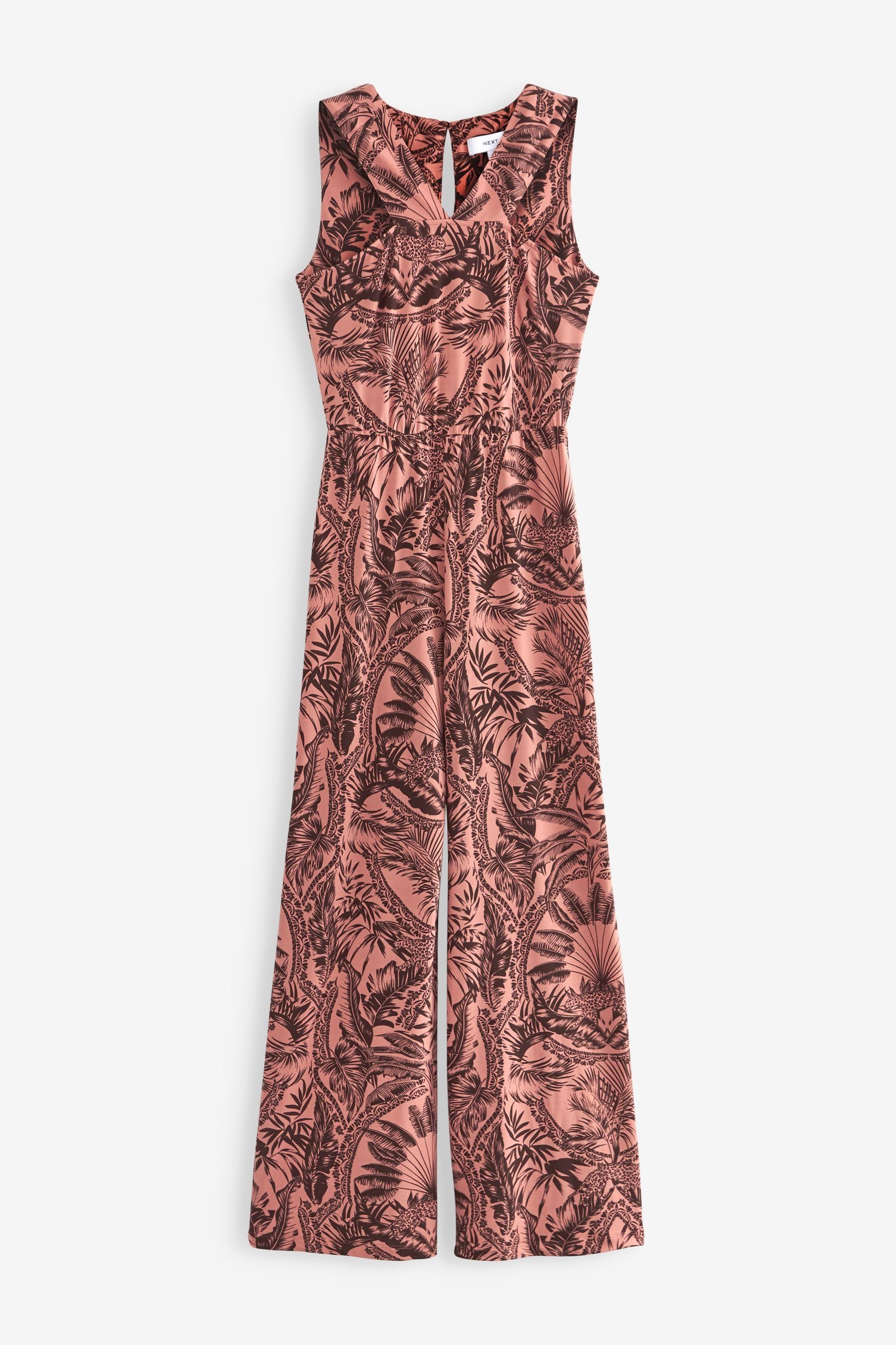 Next Jumpsuit Ärmelloser Jumpsuit Mit V Ausschnitt Weitem Bein 1 Tlg