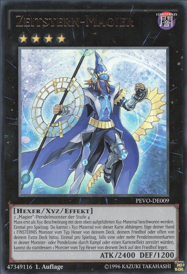Recollectibles Sammelkarte Yugioh Karte Zeitstern Magier Deutsch Yu Gi