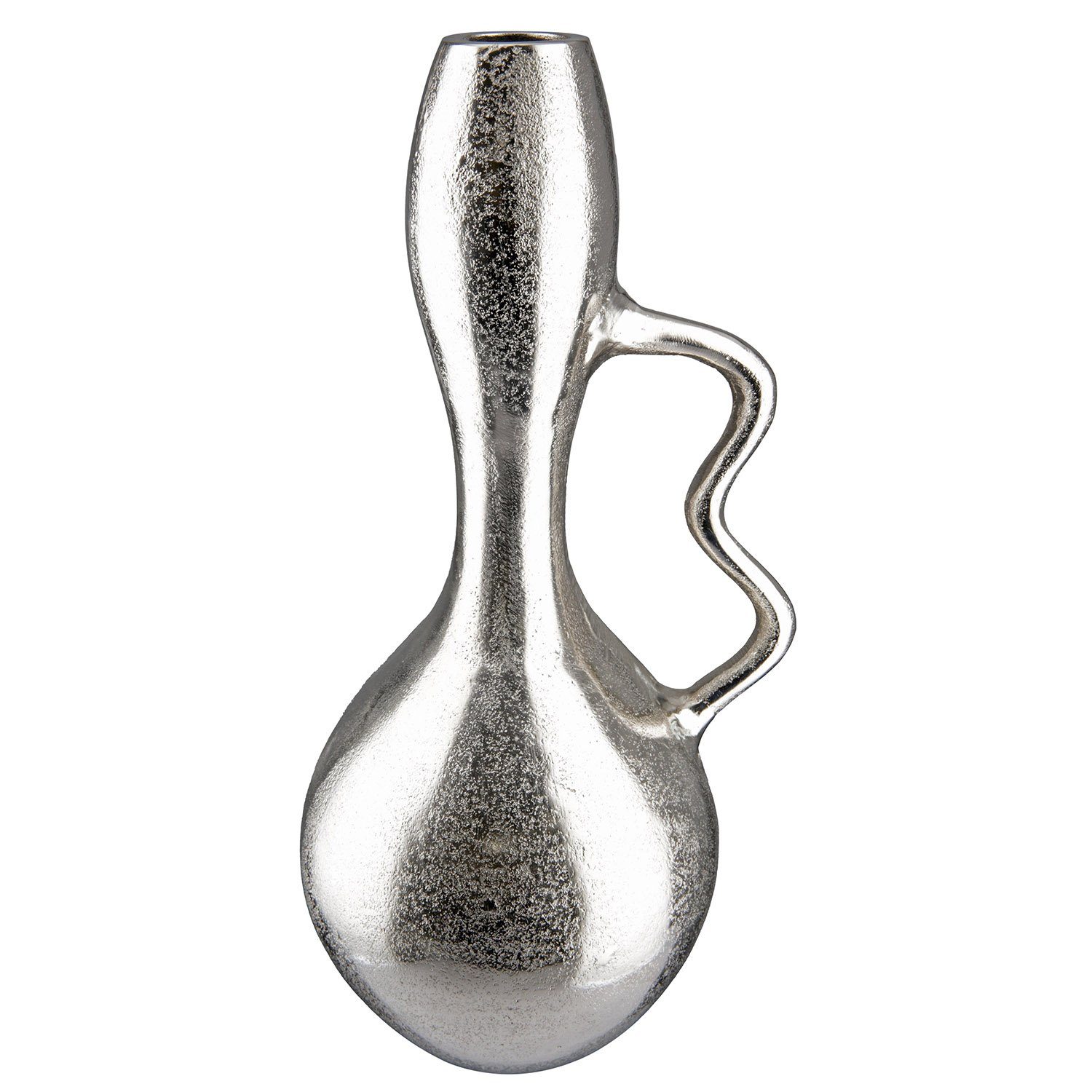 Gilde Dekovase Moderny Vase Silber Aluminium H 31cm Dekovase