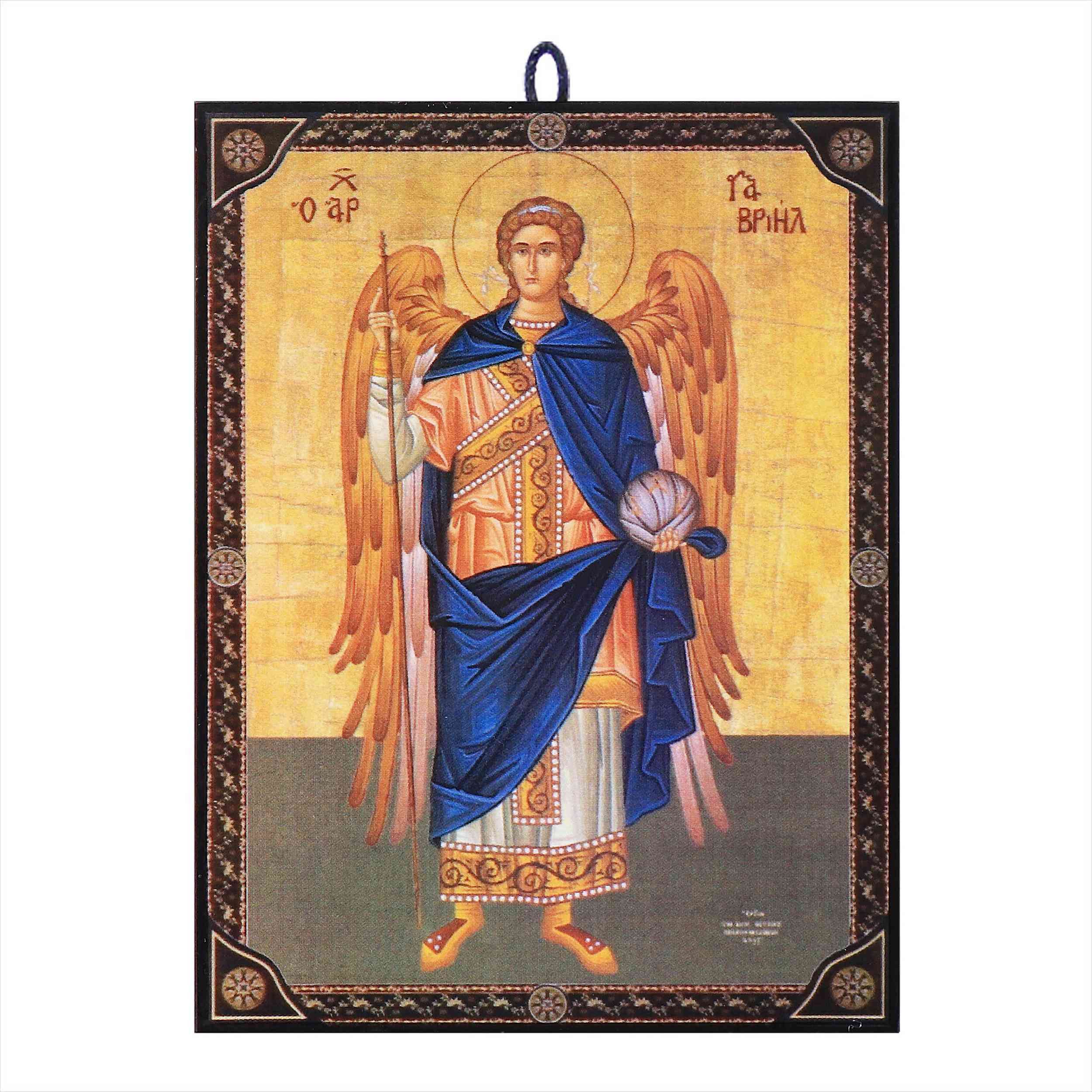 NKlaus Bild Ikone Erzengel Gabriel orthodox Zertifizierte Reproduktion aus Grieche, Religion ...