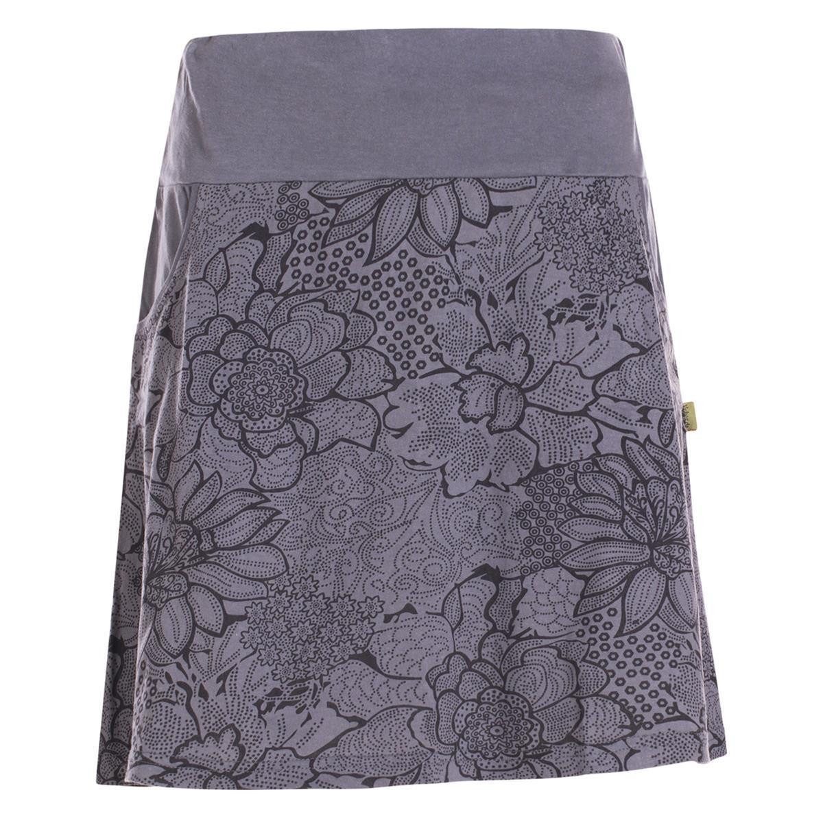 Vishes Minirock Kurzer Damen Baumwoll-Rock Mini-Rock mit Blumen-Spitze ...