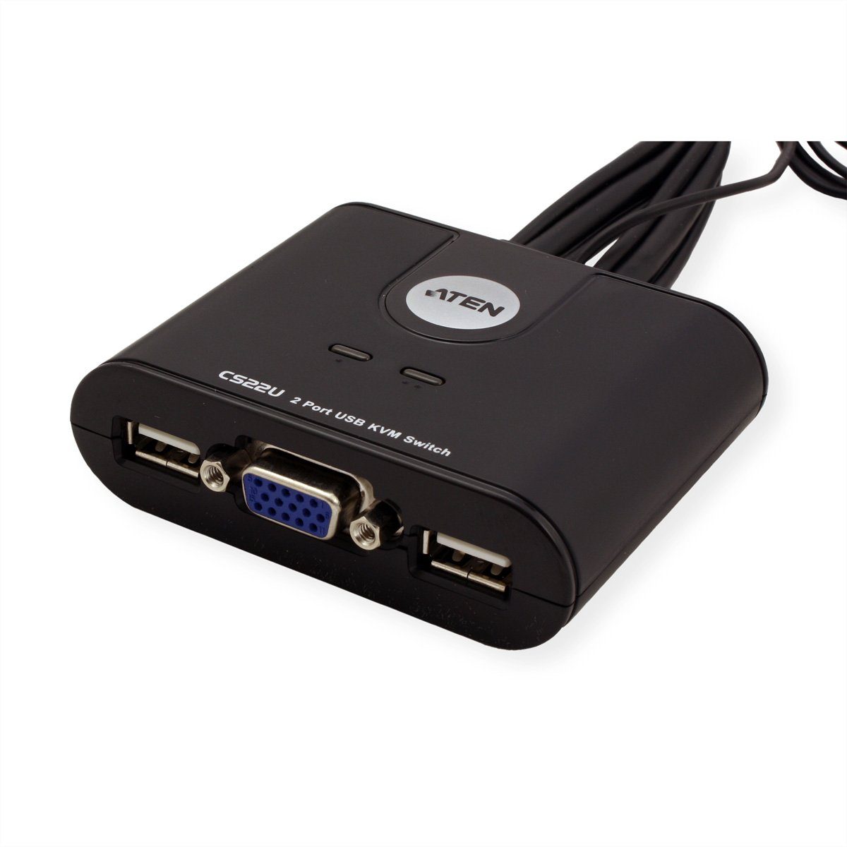 Aten CS22U KVM Switch VGA, USB, 2 Ports Computer-Adapter