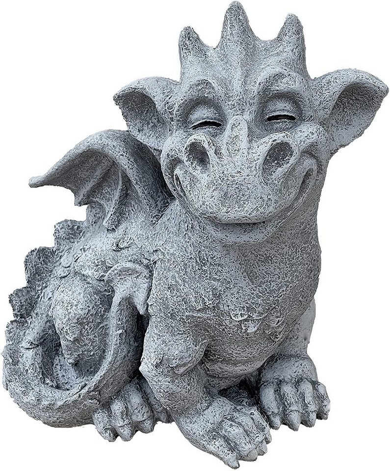 Stone And Style Gartenfigur Steinfigur Großer Drache Cristiano