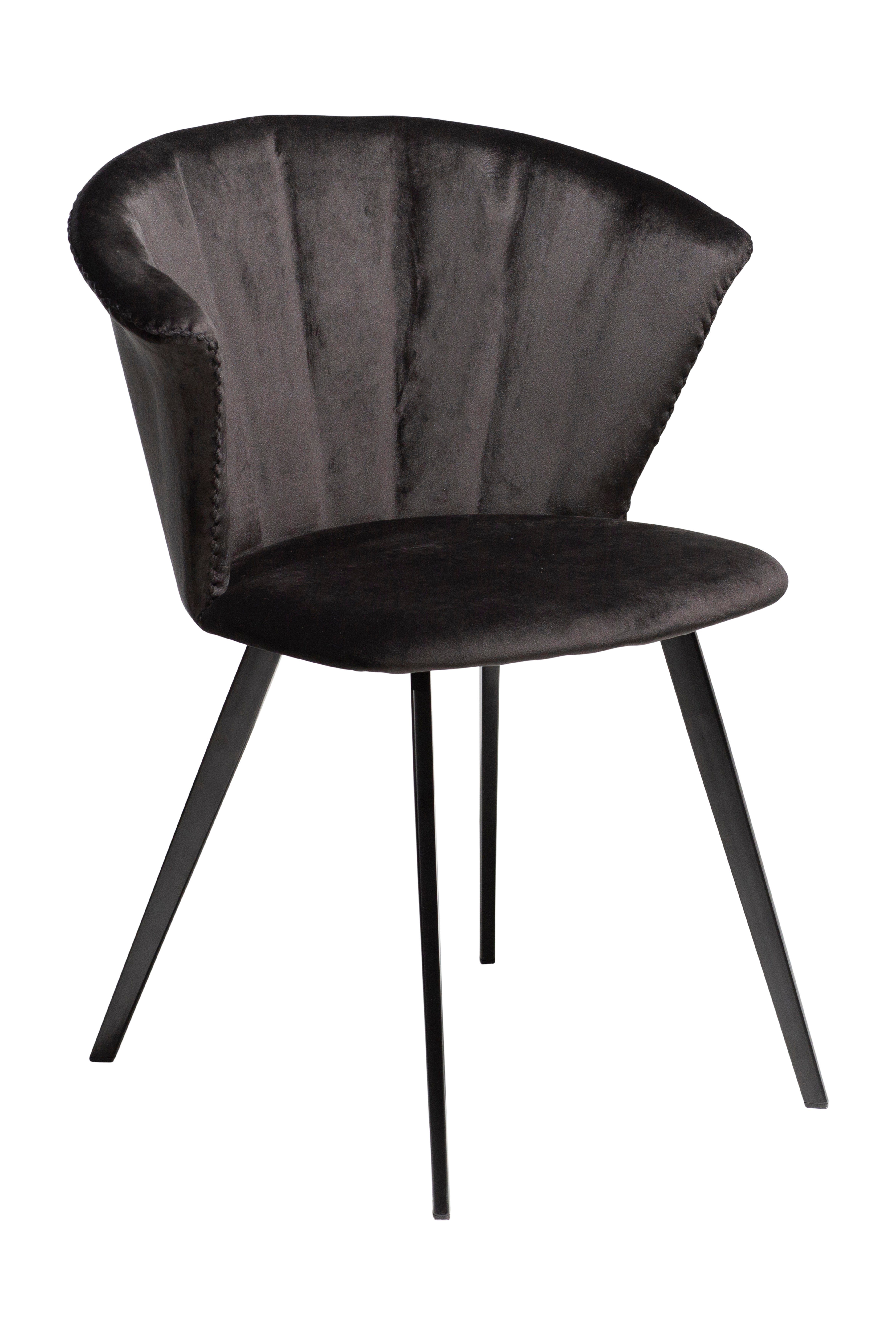 Ebuy24 Esszimmerstuhl 2er Set Danform Merge Esszimmerstuhl Meteorit Schw
