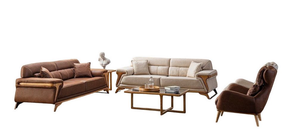 Jvmoebel Wohnzimmer Set Wohnzimmer Set Besteht Aus 2x 3 Sitzer Sofas
