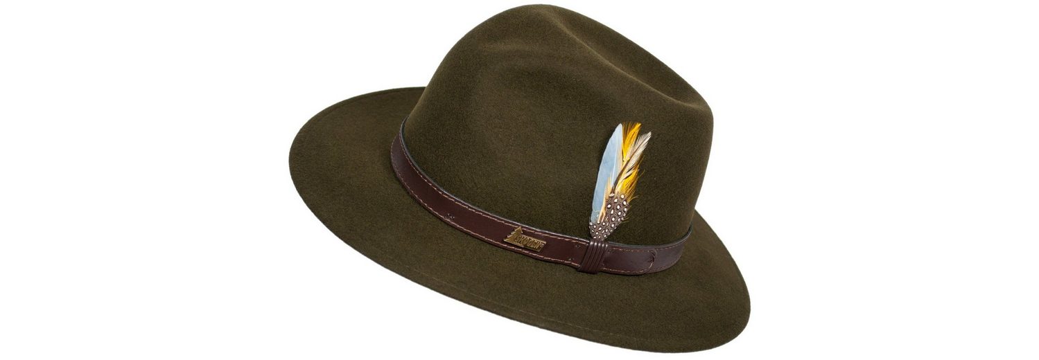 Skogen Filzhut »Jagdhut mit Hutgarnitur "Zierfeder" braun wasserdicht ...