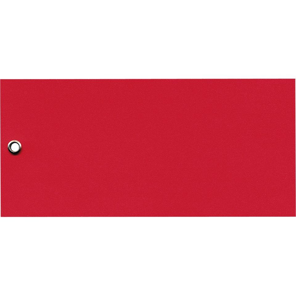 König Werbeanlagen Hinweisschild Anhänger blanko, rot, Karton, 66x140mm, 100/VE