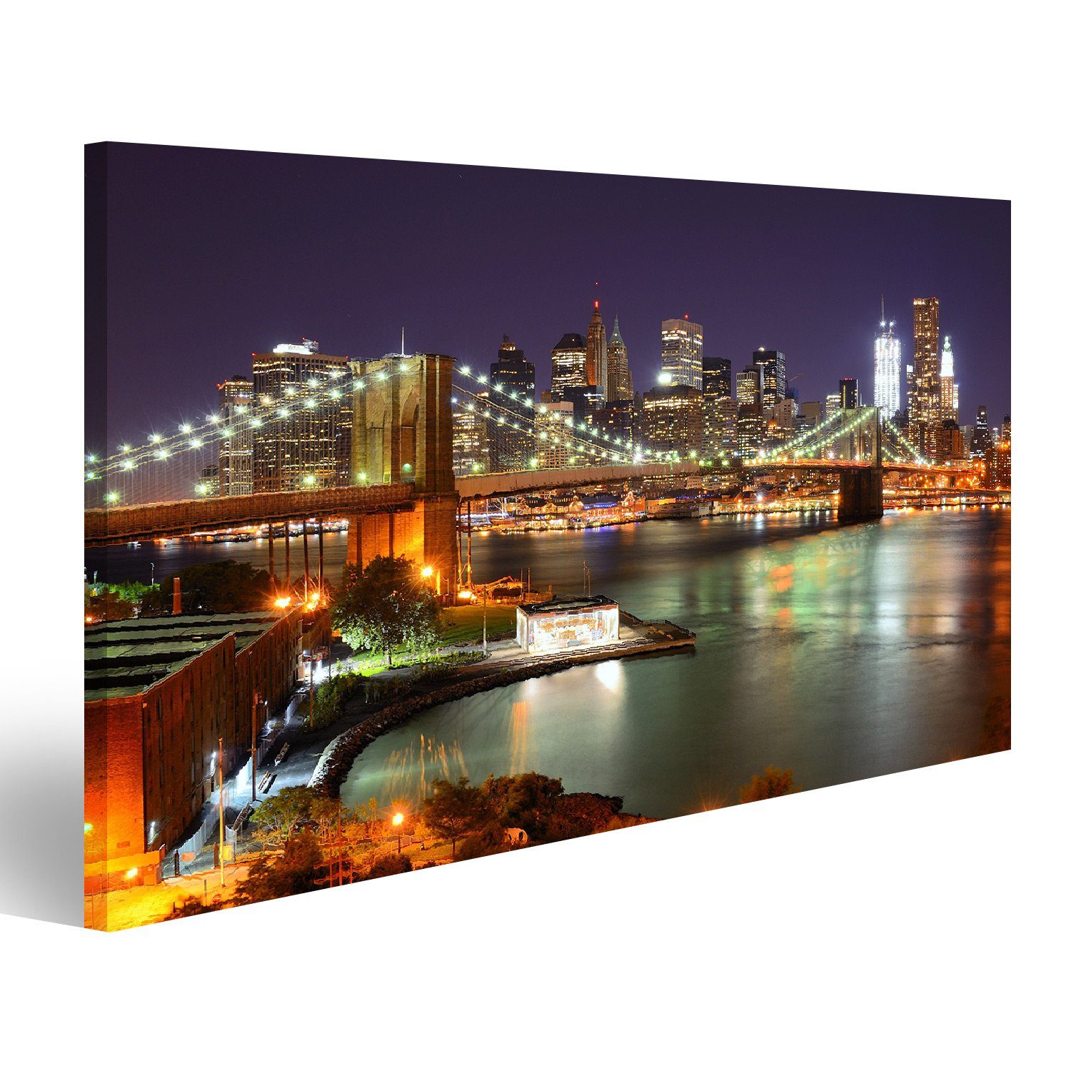 Islandburner Leinwandbild Bild Auf Leinwand Blick Auf Downtown New York