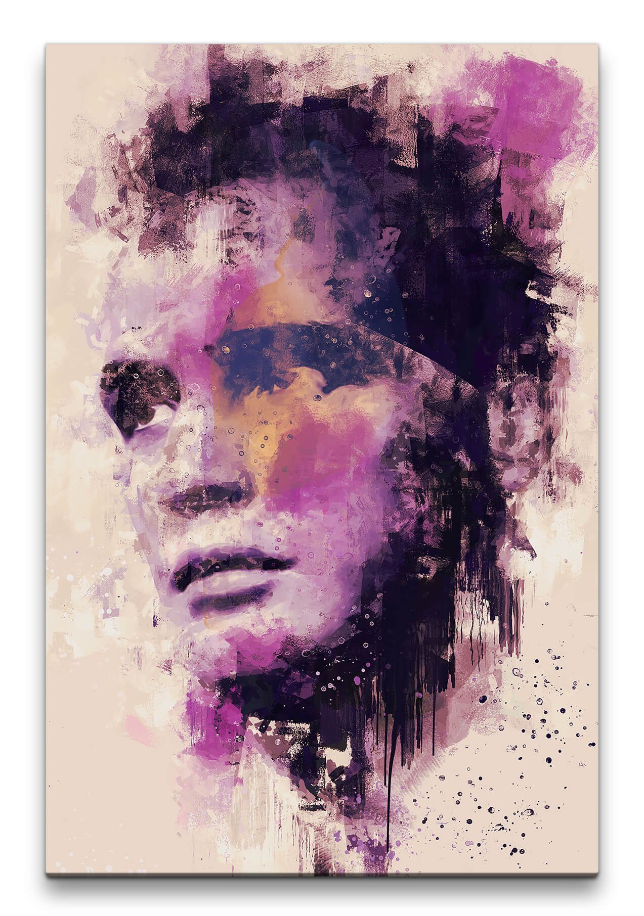 Sinus Art Leinwandbild Marlon Brando Porträt Abstrakt Kunst