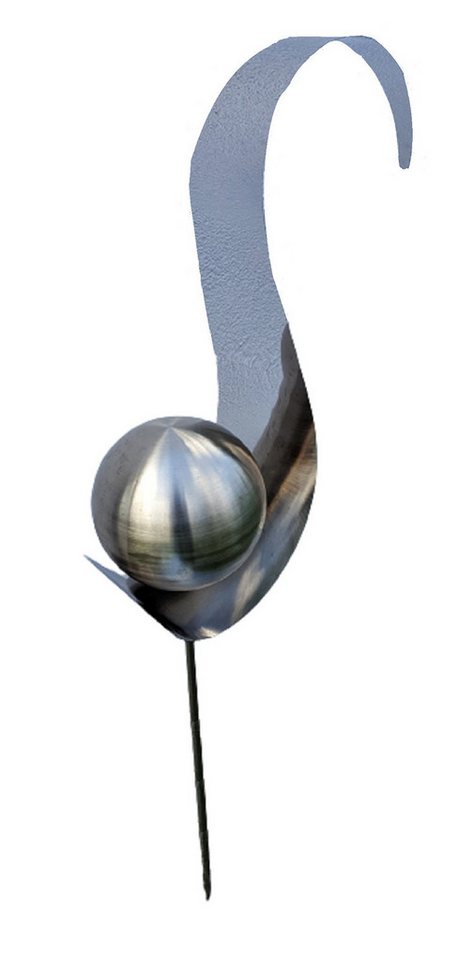 Jürgen Bocker Gartenambiente Gartenstecker Flame Edelstahl Poliert
