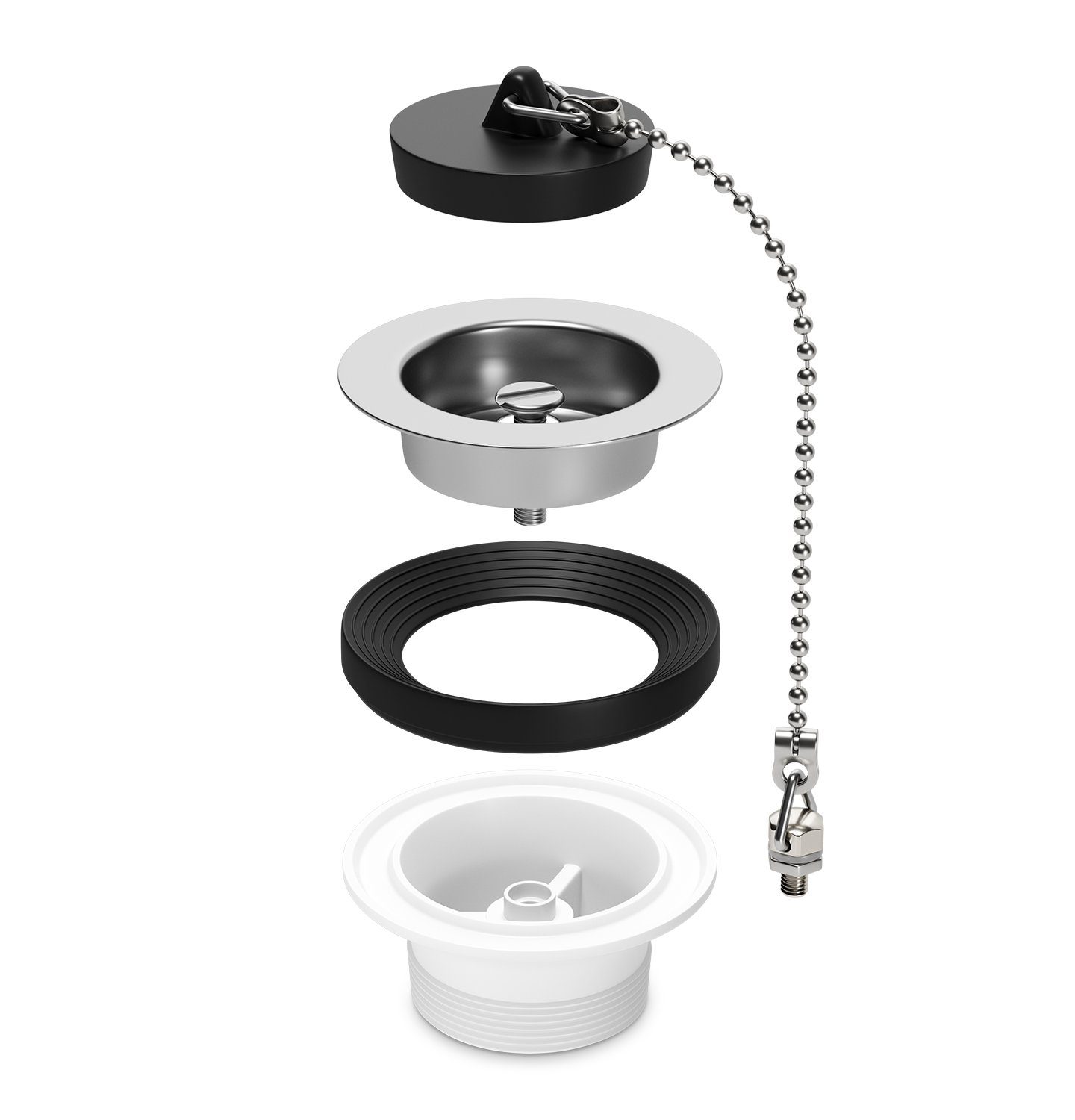 Aquade Ablaufventil Ventil 1 12 Zoll X 30mm Ø70mm Mit Stopfen Und