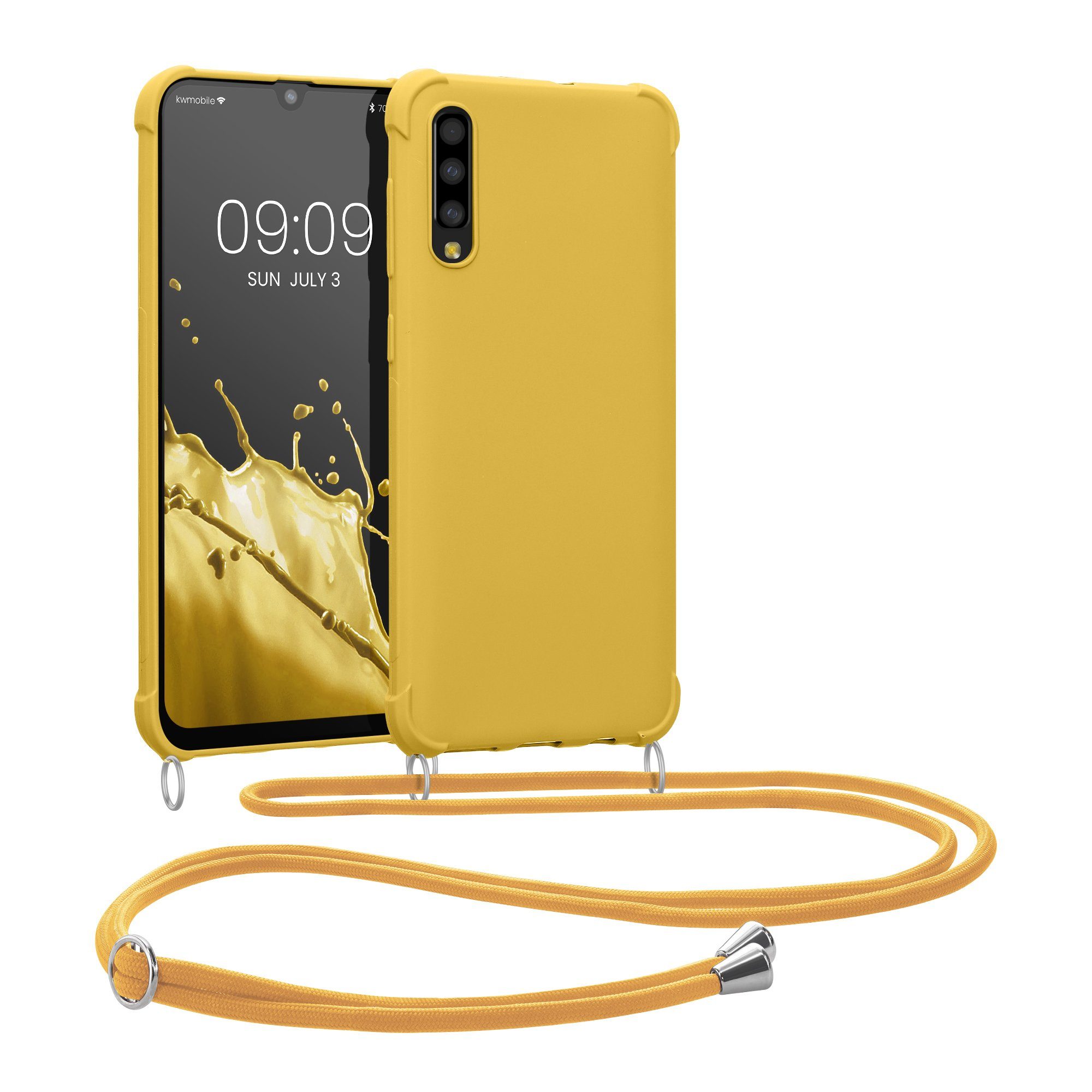 Kwmobile Handyhülle Hülle Für Samsung Galaxy A50 Mit Metall Kette Zum