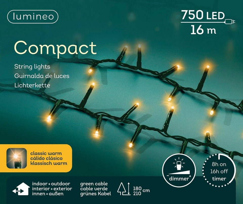 Lumineo Led Lichterkette Lumineo Lichterkette Compact 750 Led 16 M