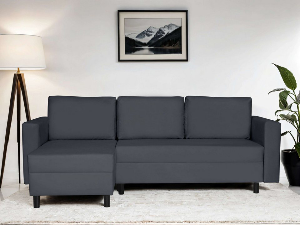 Inosign Ecksofa Glenoe Schlafsofa Mit Bettkasten Recamiere Beidseitig