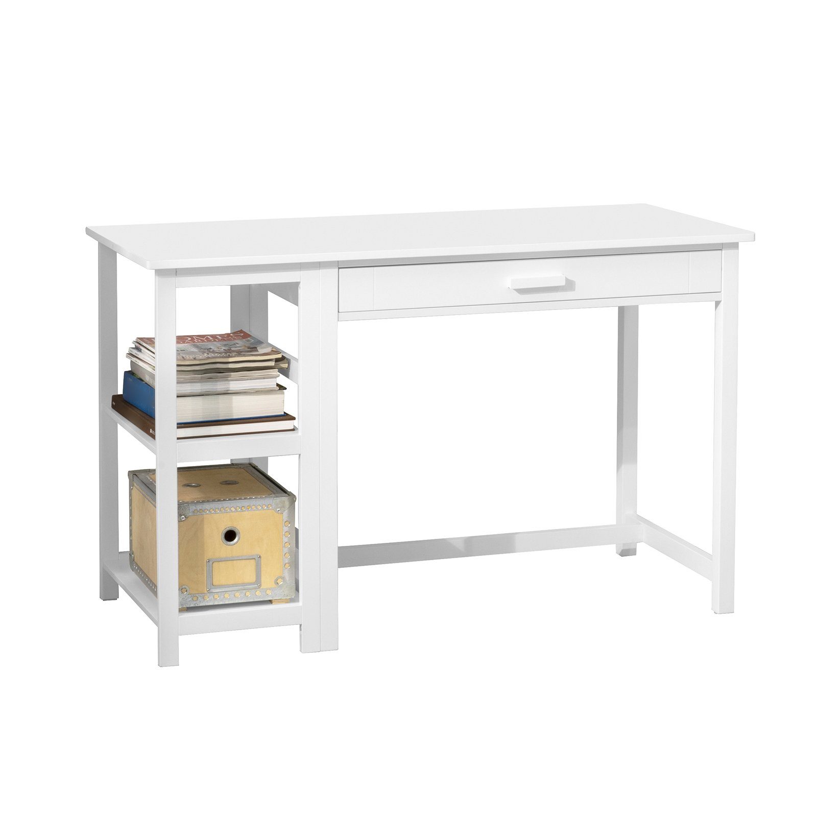 Sobuy Schreibtisch Fwt71 Mit Ablagen Computertisch Bürotisch